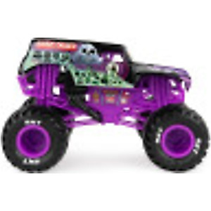 Monster Jam, Official Grave Digger Monster Truck, Collector Die-Cast Vehicle, 1:24 Scale (Purple)
