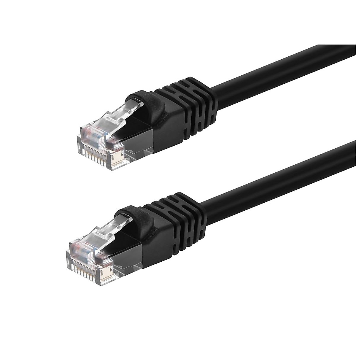 Monoprice 0.5FT 24AWG Cat6 550MHz UTP Ethernet Bare Copper Network Cable - Black