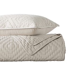 R.SHARE Beige Cream Tan King Size Quilt Bedding Sets with Pillow Shams, Boho Lightweight Soft Bedspread Coverlet, Quilted Blanket Thin Comforter Bed Cover for All Season, 3 Pieces, 104x90 inches