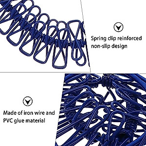 Cabilock 6 pcs Clip Drying line Pull Out Washing line Sling Student Heavy Portable Laundry Pole fold Wall-Mounted Windproof Portable Non-Slip Outdoor Clothesline Clothes Drying Rope