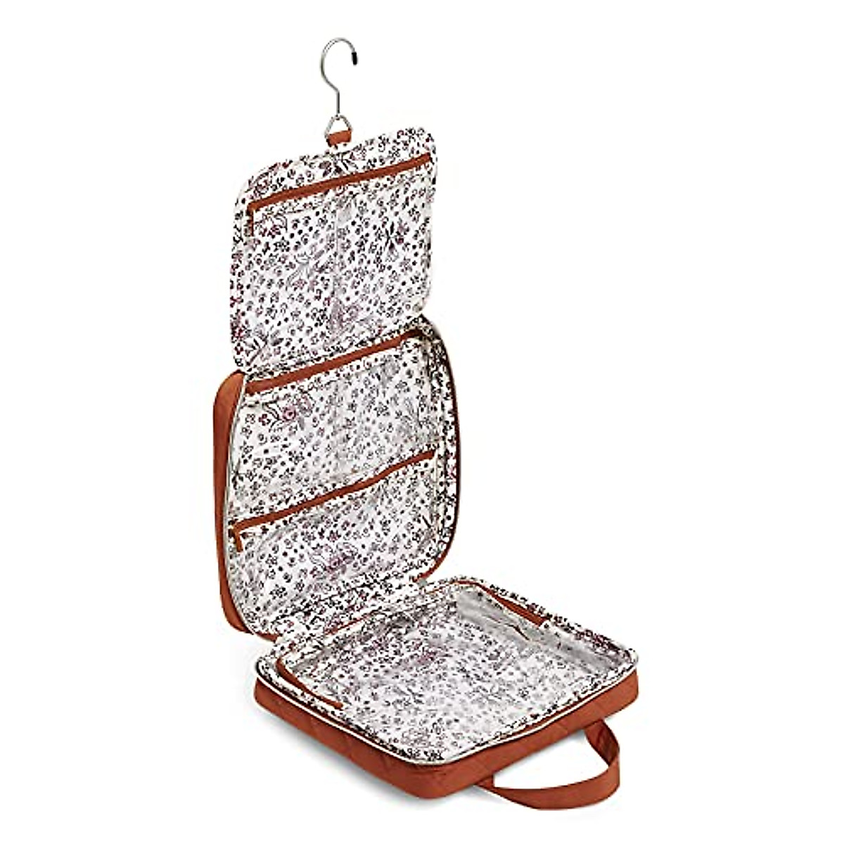 Vera Bradley Women's Performance Twill Zip Hanging Travel Organizer, Toasted Terracotta, One Size