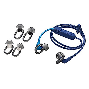 Plantronics BackBeat FIT 300 Sweatproof Sport Earbuds, Wireless Headphones, Dark Blue/Blue