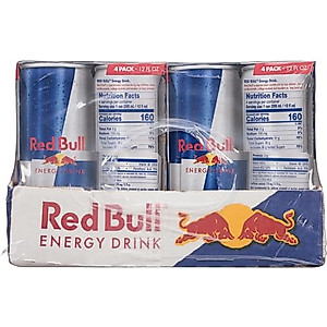 Red Bull Energy Drink, 12 Fl Oz, 24 Cans (6 Packs of 4)
