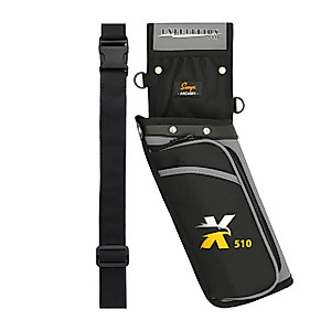 SUNYA Arrow Quiver, Hip Quiver for Compound Bow and Recurve Bow. Bow Quiver for Arrows. Field Archery Quiver - 3 Arrow Holder Slot