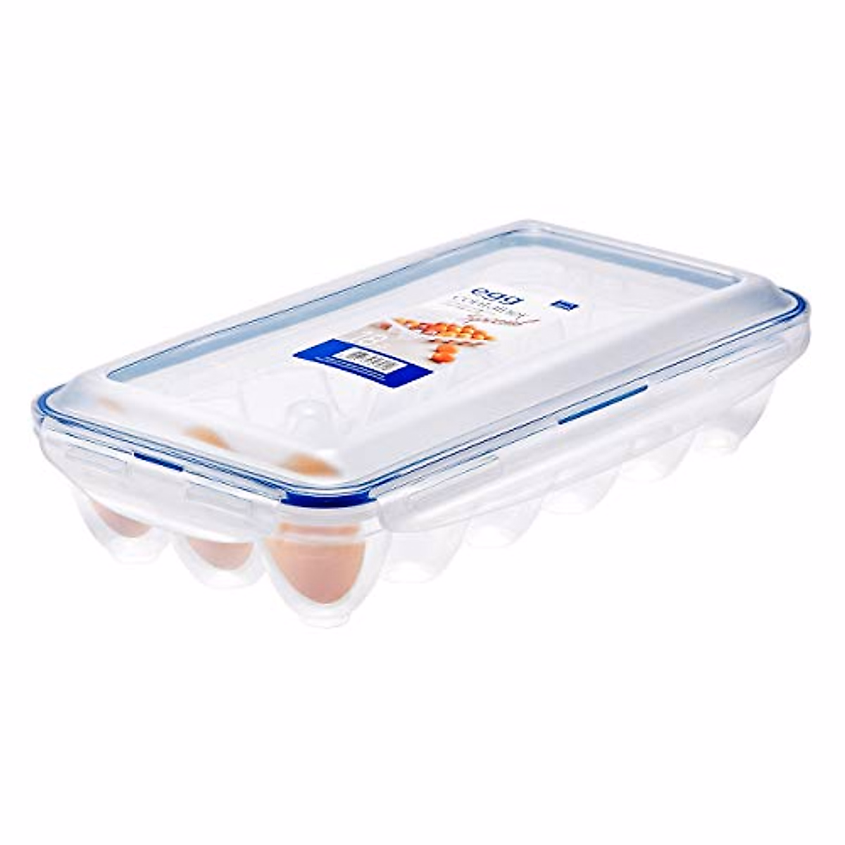 LocknLock Egg Storer with 18 Holes, 32 x 17.5 x 32 cm, Clear