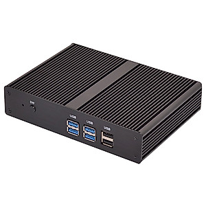 HUNSN Fanless Mini PC, Desktop Computer, HTPC, Kodi Box, Intel Core I5 4200Y / 4300Y, Windows 11 or Linux Ubuntu, BM05, VGA, HDMI, LAN, 4 x USB3.0, 2 x USB2.0, 8G RAM, 128G SSD
