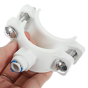 Mounting Accessories Saddle Clamp Drain Plastic Drain Saddle Valve Drain Pipe Saddle Water Drain Sink Saddle Sink Water Filter Water Filters Valve Equipment Pom Plastic Refit White