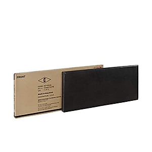 Crown Mark Erin Upholstered Panel Bed in Black, Queen