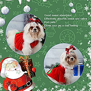 Dog Christmas Sweater Xmas Pet Clothes Santa Dog Christmas Dress Santa Pet Christmas Dress Skin Friendly Breathable Elastic Pet Winter Clothes for Small Dogs Cats XL