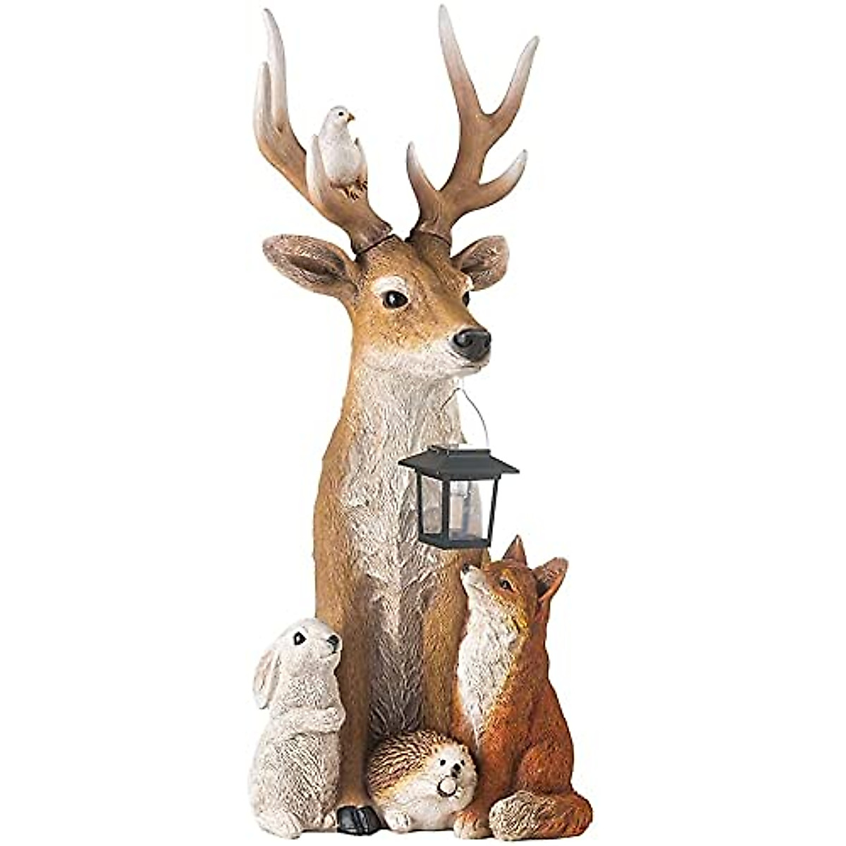 YANGXUE Solar Garden Light, Fawn Solar Light Garden Decor Statues, Solar Deer Statues Lamp, Resin Crafts Light Lantern,Garden Decor Ornament Used for Home,Yard, Patio Art Decorations