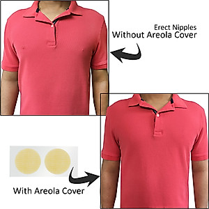 Confidence Bodywear Men’s Nipple Covers - Gynecomastia Concealment, Hypoallergenic Adhesive, 50-Pack