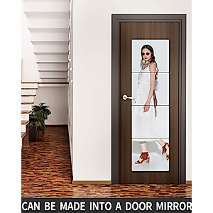 Shatterproof Full Length Mirror,Unbreakable Mirror for Kids,Full Body Mirror for Wall,Extra Thick 1/8",1Pcs 8"x8",Made of Frameless Plexiglass Acrylic Plastic,Wall Mounted for Home Gym,Bedroom,Door