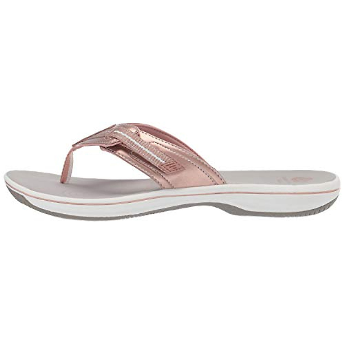 Clarks Women's Brinkley Jazz Flip-Flop rose gold 070 M US