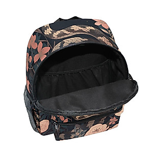 JUNZAN Pink White Flower Snake Mini Backpack for Boys Girls Toddler Kid Preschool Bookbag Student Bag Nursury Daypack