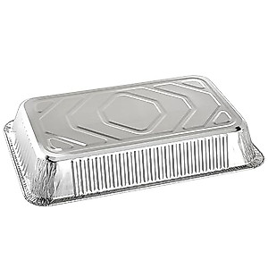 Juvale 15 Pack Aluminum Foil Pans 21 x 13, Full Size Trays for Steam Table, Food, Grills, Baking, BBQ