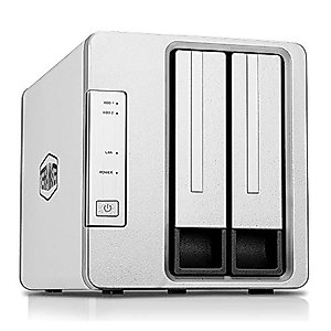 TERRAMASTER F2-221 NAS Storage 2Bay - Apollo J3355 Dual Core 2.0GHz 2GB Memory Plex Media Server Network Attached Storage, Diskless