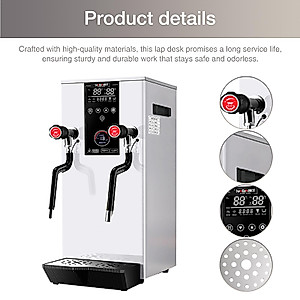 Electric Milk Frother - 12L Coffee Milk Foam Machine Steamer | 110 V Milk Foamer, Steam Milk Frothing Machine for Espresso Coffee Tea Coffee Shop Dessert Shop