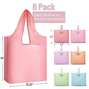 Mr. Pen- Reusable Grocery Bags, 6 Pack, 50 LBS, Foldable Grocery Bags Reusable Shopping Bags, Reusable Bags, Shopping Bags for Groceries, Reusable Bags for Groceries, Reusable Grocery Bags Foldable