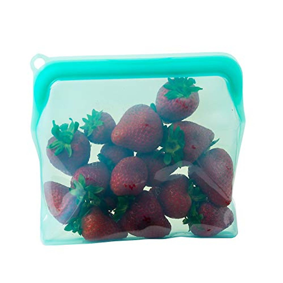 BluePerlOne Two-30 oz. 100% Silicone Reusable Food Storage Bags (2 Pack) - Eco-friendly, Food-Grade, Leak-Proof Zipper Bags - Microwave, Oven, Sous Vide, Dishwasher & Freezer Safe (4 Cups/ 30 oz.)