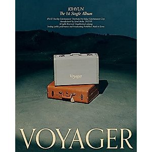 Monsta X Kihyun VOYAGER 1st Single Album Random Version CD+96p PhotoBook+1p PhotoCard+1p Photo Sticker+1ea Bookmark+Tracking Sealed