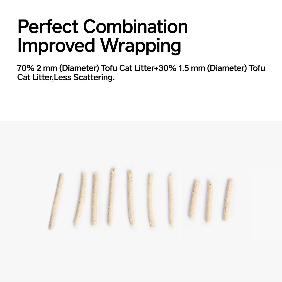 pidan Tofu Cat Litter with Occult Blood Test,Clumping,Flushable,Ultra Absorbent and Fast Drying, 100% Natural Ingredients Litter,Solubility in Water,Really Dust-Free,Less Scattering (5.3lb×2bags)