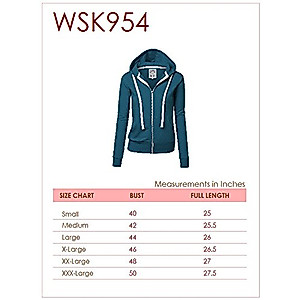 WSK954 Womens Active Fleece Zip Up Hoodie Sweater Jacket XL RED
