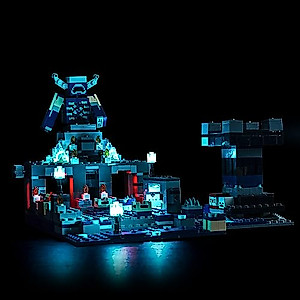 LocoLee LED Light Kit for LEGO Minecraft The Deep Dark Battle 21246, DIY Lighting Set Accessories Compatible with LEGO The Deep Dark Battle for Fans, Creative Decor Lego Light (Lights Only, No Models)
