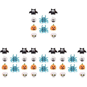 Toddmomy 40 pcs Goodie Led Favors Bag for Up Pumpkin Funny Fillers Lighted in Glow Gifts Light Finger Dark Goodies Random Toys Color Ghost Party Treats Spider Supplies Prizes Halloween