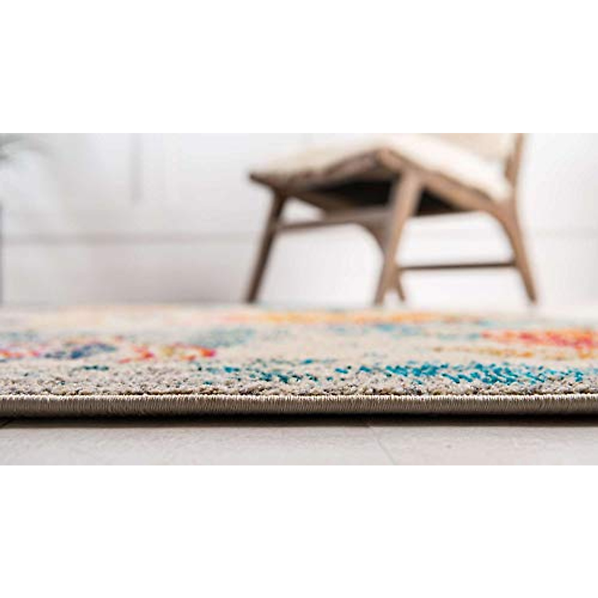 Unique Loom Positano Collection Coastal Modern Turtles Beige Area Rug (8' x 10')
