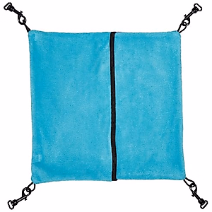 MidWest Homes for Pets Ferret Nation Small Hammock for Ferret Nation & Critter Nation Small Animal Cages | Measures 13L x 12W - Inches, Purple/Teal