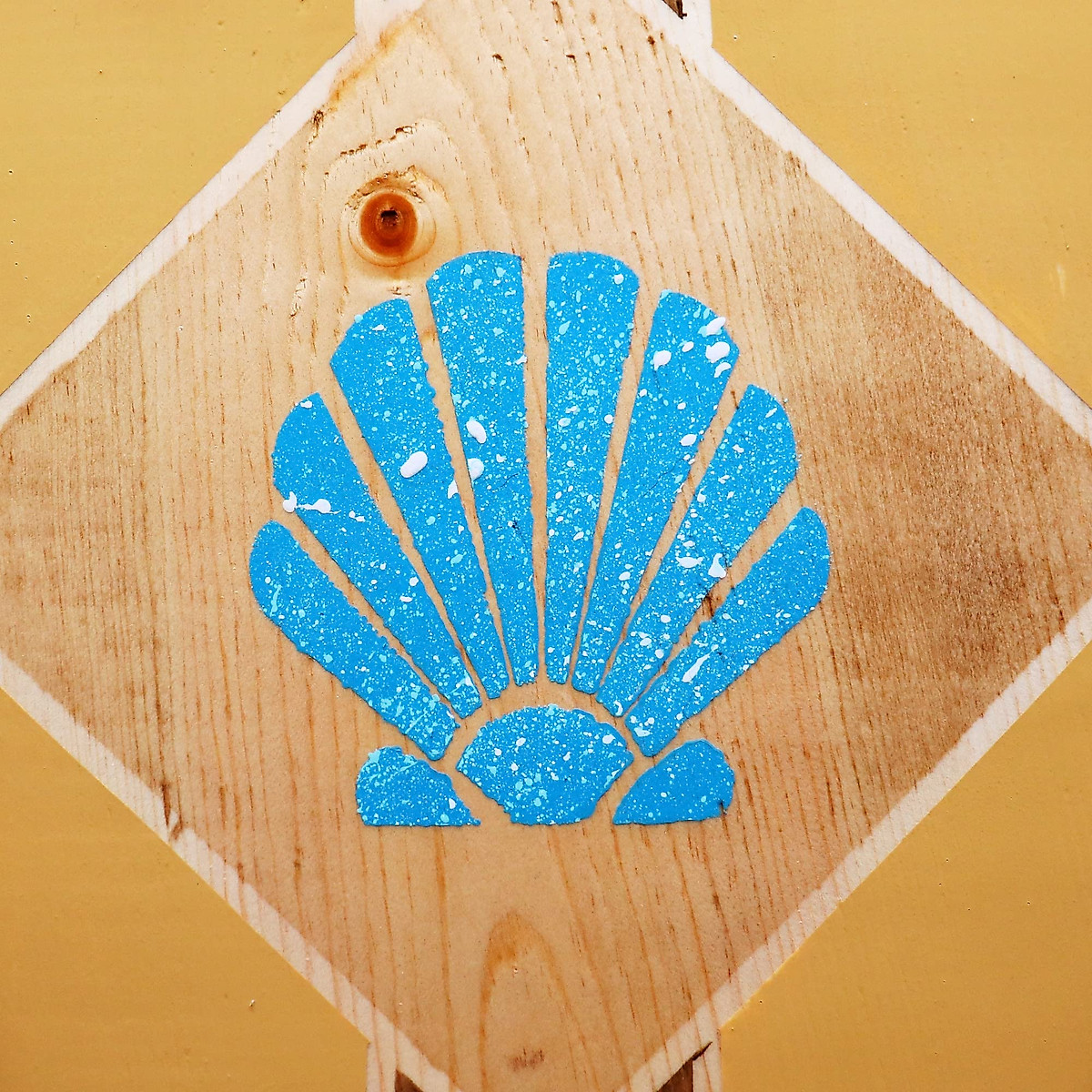 Large Wood Surfboard Turtle Wall Art 3 Feet, Custom Colors Beach Coastal Decor