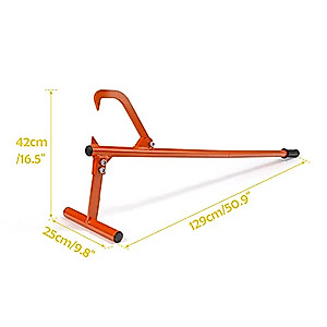 PIRIPARA 50.9" Timberjack Log Lifter, Adjustable Log Roller Cant Hook, Heavy Duty Steel Log Jack, Logging Tools for Rolling and Raising Up The Logs