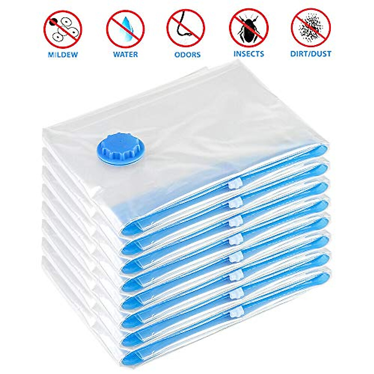 Maxi 1/5/10pcs Vacuum Storage Bags Jumbo 24"x32" Seal Space Saving Clothes Organizer (1)