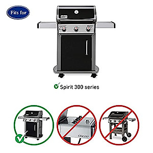 Utheer Grill Replacement Parts for Weber Spirit and Spirit II 300 Series, 15.3" Flavorizer Bars, 18" Grill Burner and Ignitor Kit for Weber Spirit E310, E320, S310 with Front Control, 7636, 69787