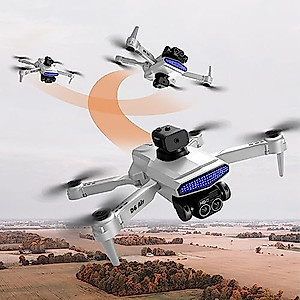 4K HD Fpv Camera Remote Control Foldable Mini Drone - Altitude Hold Headless Mode Trajectory Flight Start Speed Adjustment RC Drone Quadcopter Gifts Toys Gifts For Adults Boys Girls (Gray)