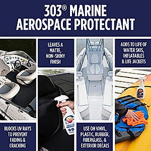 303 Products Marine Aerospace Protectant – UV Protection – Repels Dust, Dirt, & Staining – Smooth Matte Finish – Restores Like-New Appearance – 32 Fl. Oz. (30306)