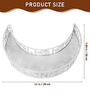 MAGICLULU Eid Ramadan Food Tray Iron Moon Star Shape Serving Plate Candy Dessert Food Storage Container Eid Decoration Ramadan Party Favor