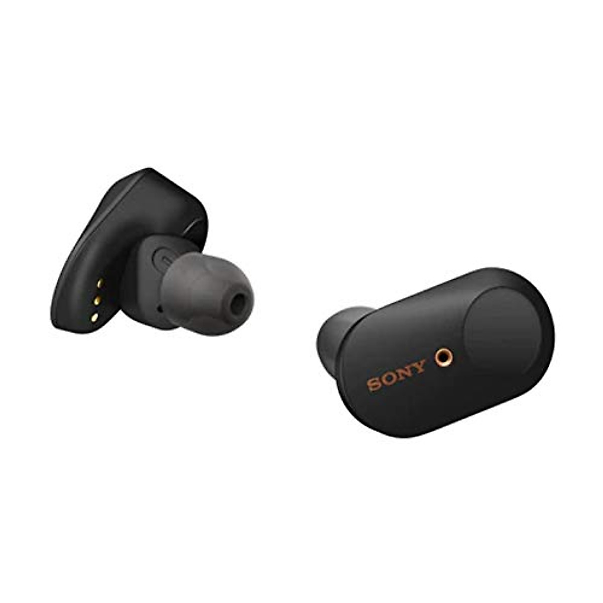 Sony WF-1000XM3 True Wireless Noise-Canceling Earbud Headphones with Charging Case (Black) Bundle with Hard EVA Travel Case and Noise Isolating Memory Foam Tips (3 Items)