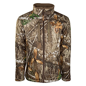 Drake Waterfowl Men's Silencer Full Zip Jacket with Agion, Realtree Edge, Large