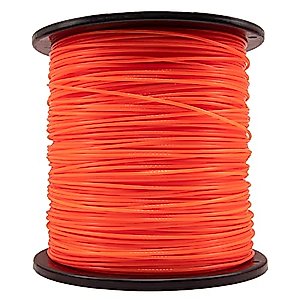 KAKO 095 Inch Trimmer Line, 0.095" Weed Wacker Eater String, Commercial Grade Round Nylon String Trimmer Line Replacement for String Trimmer Weed Trimmer .095"-1280ft-5lb-Spool（ Orange）
