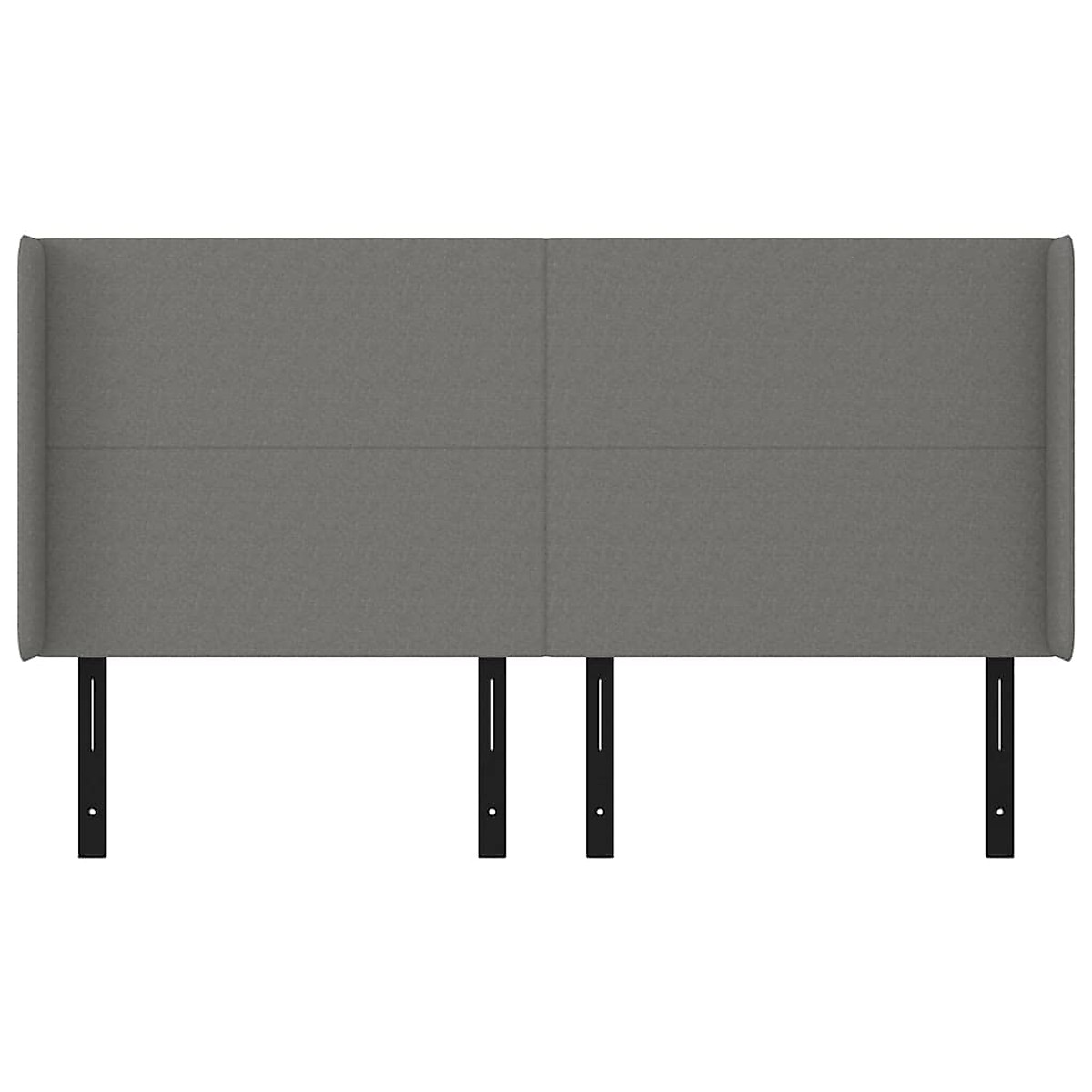 Penau Headboard with Ears Dark Gray 64.2"x6.3"x46.5"/50.4" Fabric Transform Your Bedroom Aesthetic Refined Elegance for Every Bedroom