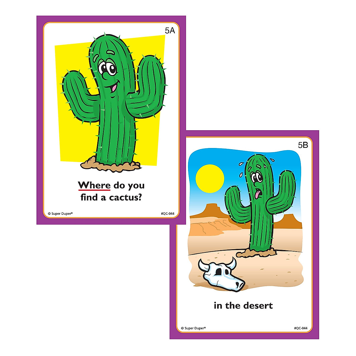 Super Duper Publications | Ask and Answer® Where Questions Fun Deck | Communication and Language Processing Skills Flash Cards | Educational Learning Materials for Children