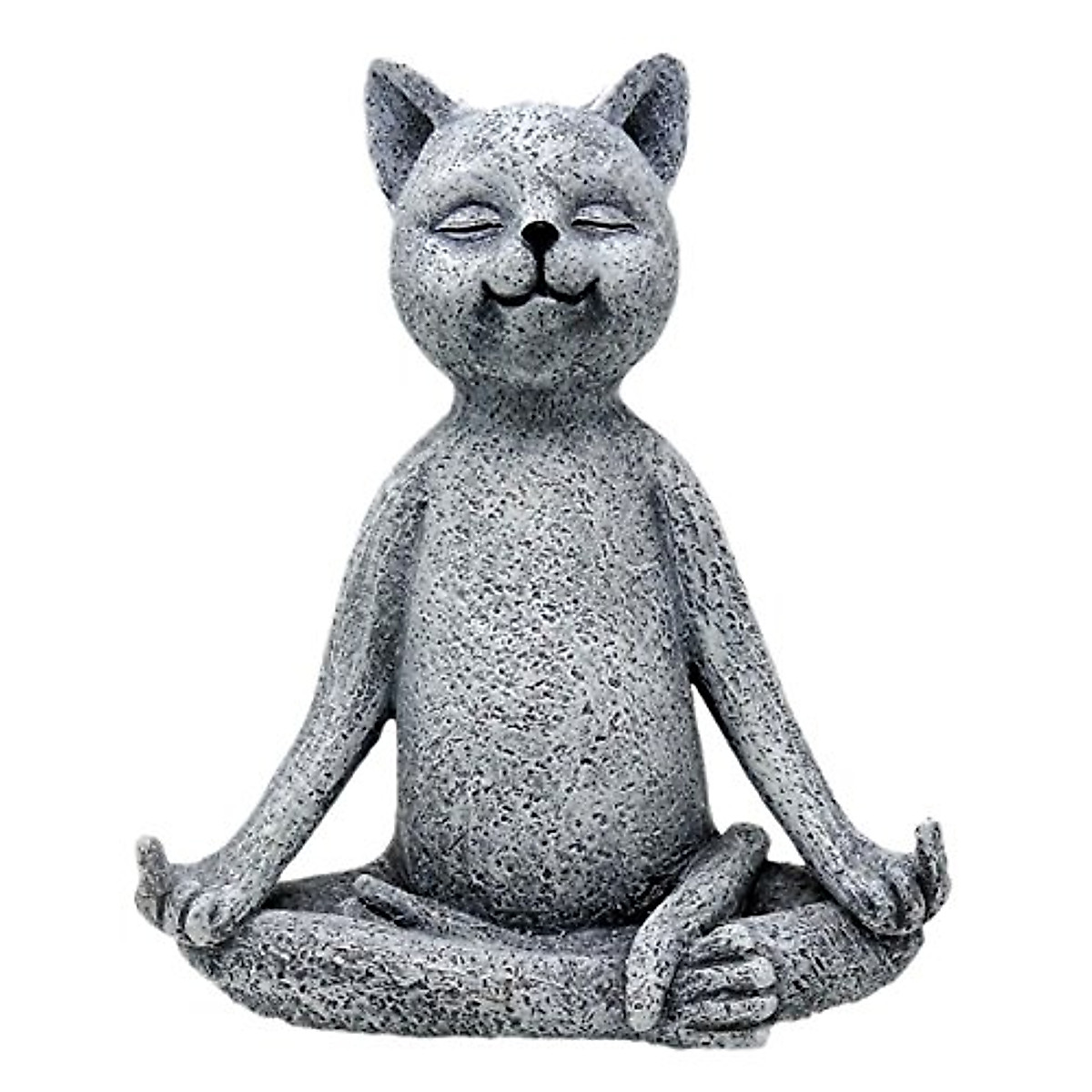 Funny Guy Mugs Garden Gnome Statue - Middle Finger Cat - Indoor/Outdoor Garden Gnome Sculpture for Patio, Yard or Lawn