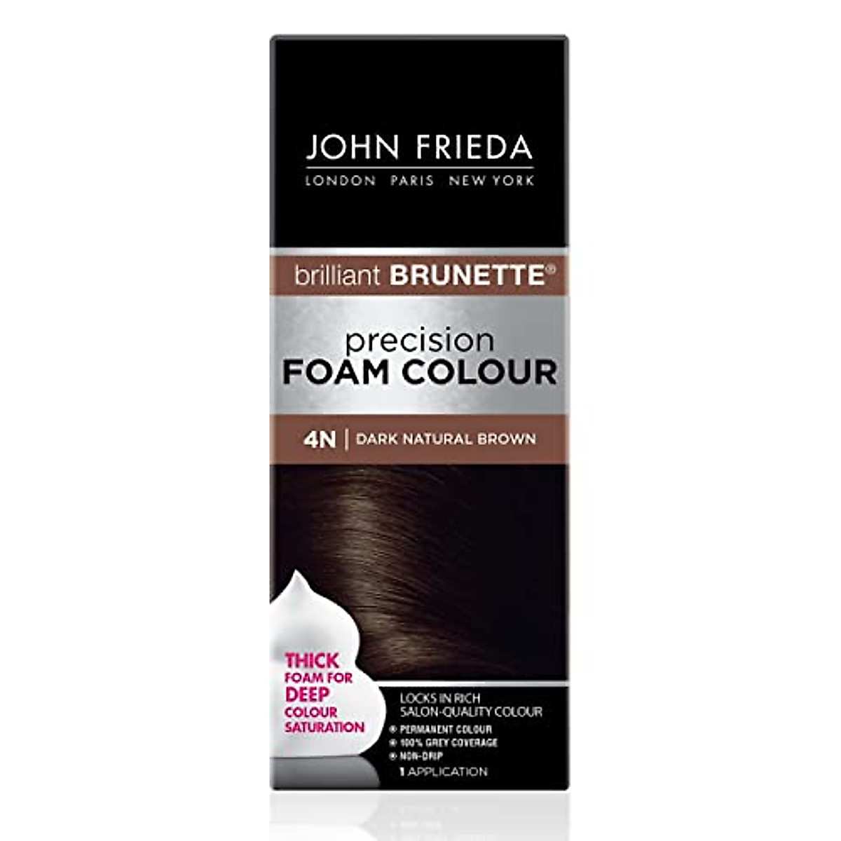 John Frieda Precision Foam Colour, Dark Natural Brown 4N
