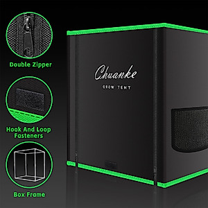 Chuanke Small Grow Tent for Aerogarden Hydroponics Growing System Indoor 20"x14"x22"High Reflective Mylar Leak-Proof of Light 600D Oxford Fabric for Indoor Plant