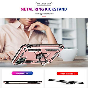 LeYi Compatible for iPhone 12 Pro Max Case with [2 Pack] Tempered Glass Screen Protector and Camera Lens Protector for Women Men, Military-Grade Phone Case for iPhone 12 Pro Max, Rose Gold