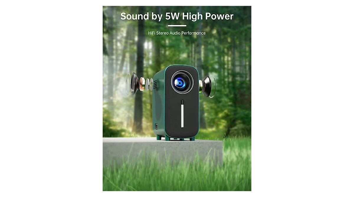 HISION Mini Projector: 1080P 4K Bluetooth | Home Theater