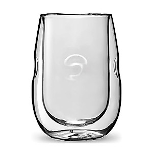Moderna Artisan Series Double Wall Insulated Wine Glasses - Set of 4 Wine and Beverage Glasses