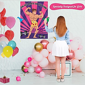 ASTARON Pin The Pants Party Games Bridal Shower Games Large Poster 24 Player Stickers Party Games Girls Night Party Games