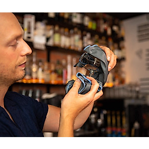 Trendy Bartender Microfiber Glass Polishing Cloth Value Bundle. 5 Pack Grey and 5 Pack White